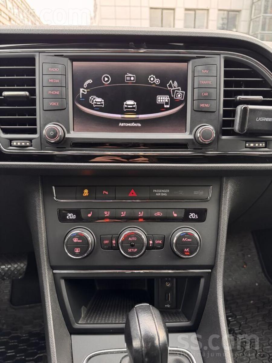 SEAT Leon 2016 Rīga, ar dzinēja tilpumu 2.00 L un nobraukumu 165 tūkst. km par 8450 €, foto 10 vietnē AUTOMOTO.COM.LV