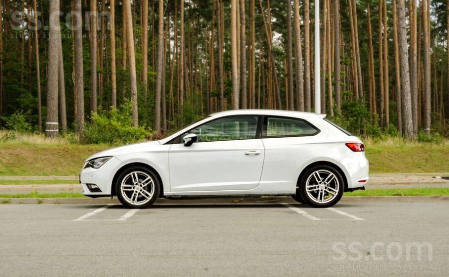 White SEAT Leon 2014 in Riga, with an engine capacity of 1.40 L and mileage of 196 thousand km for 3990 €, photo 6 on AUTOMOTO.COM.LV