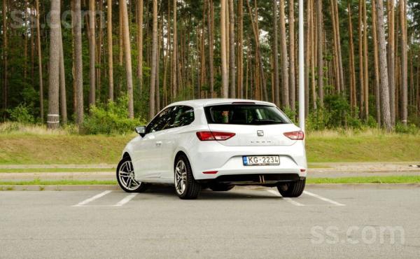 White SEAT Leon 2014 in Riga, with an engine capacity of 1.40 L and mileage of 196 thousand km for 3990 €, photo 9 on AUTOMOTO.COM.LV