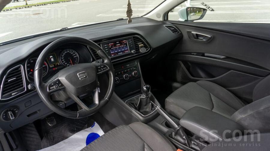 White SEAT Leon 2014 in Riga, with an engine capacity of 1.40 L and mileage of 196 thousand km for 3990 €, photo 11 on AUTOMOTO.COM.LV