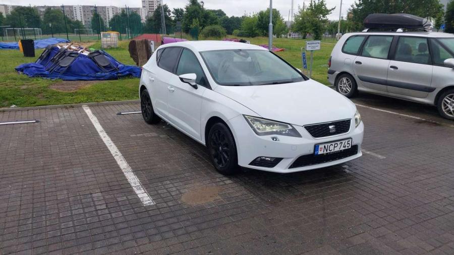 Balts SEAT Leon 2013 Viļņa, ar dzinēja tilpumu 1.60 L un nobraukumu 375 tūkst. km par 4500 €, foto 6 vietnē AUTOMOTO.COM.LV