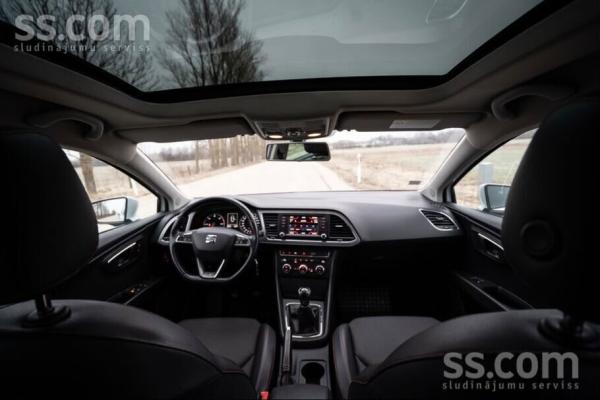 White SEAT Leon 2013 in Riga, with an engine capacity of 2.00 L and mileage of 343 thousand km for 4800 €, photo 5 on AUTOMOTO.COM.LV