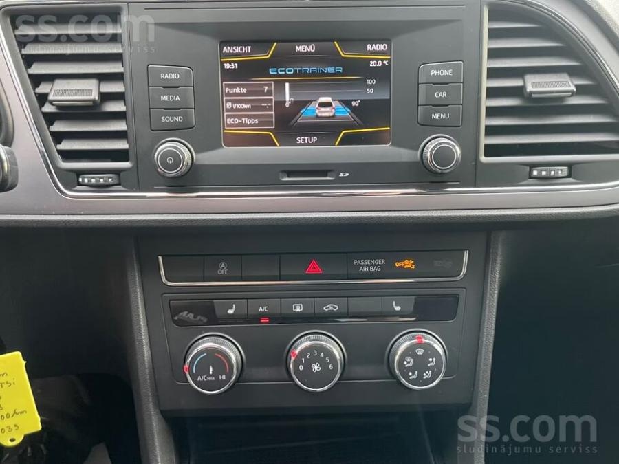 Balts SEAT Leon 2019 Ogre, ar dzinēja tilpumu 1.60 L un nobraukumu 140 tūkst. km par 8495 €, foto 12 vietnē AUTOMOTO.COM.LV