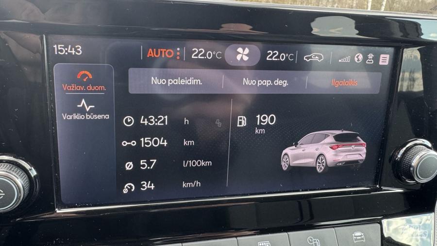 Balts SEAT Leon 2021 Viļņa, ar dzinēja tilpumu 2.00 L un nobraukumu 291 tūkst. km par 13200 €, foto 19 vietnē AUTOMOTO.COM.LV