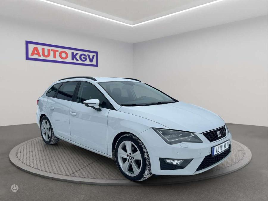 White SEAT Leon 2014 in Kaunas, with an engine capacity of 2.00 L and mileage of 208 thousand km for 6999 €, photo 7 on AUTOMOTO.COM.LV