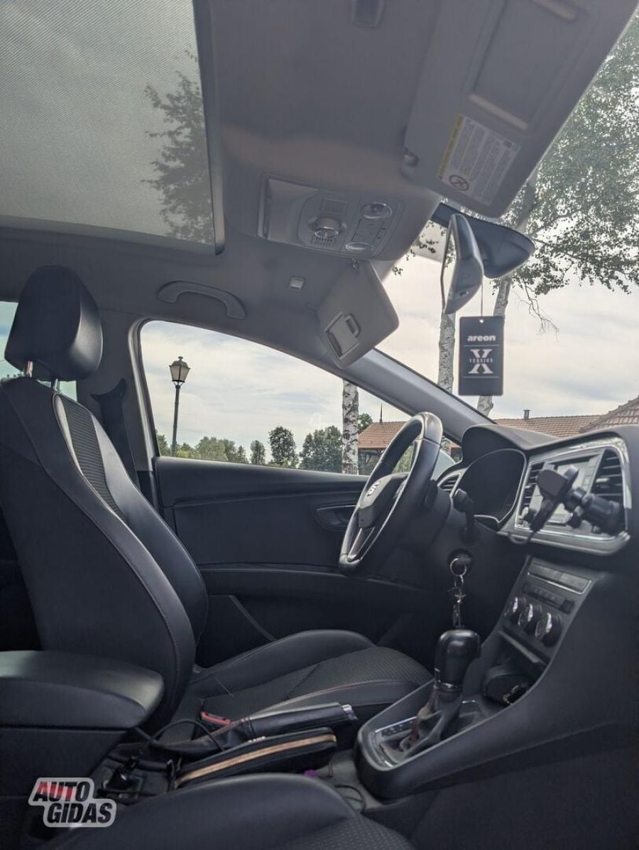 White SEAT Leon 2014 in Panevezys, with an engine capacity of 2.00 L and mileage of 276 thousand km for 7499 €, photo 13 on AUTOMOTO.COM.LV
