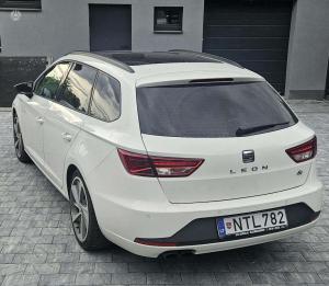 White SEAT Leon 2015 in Kaunas, with an engine capacity of 1.97 L and mileage of 259 thousand km for 7400 €, photo 4 on AUTOMOTO.COM.LV