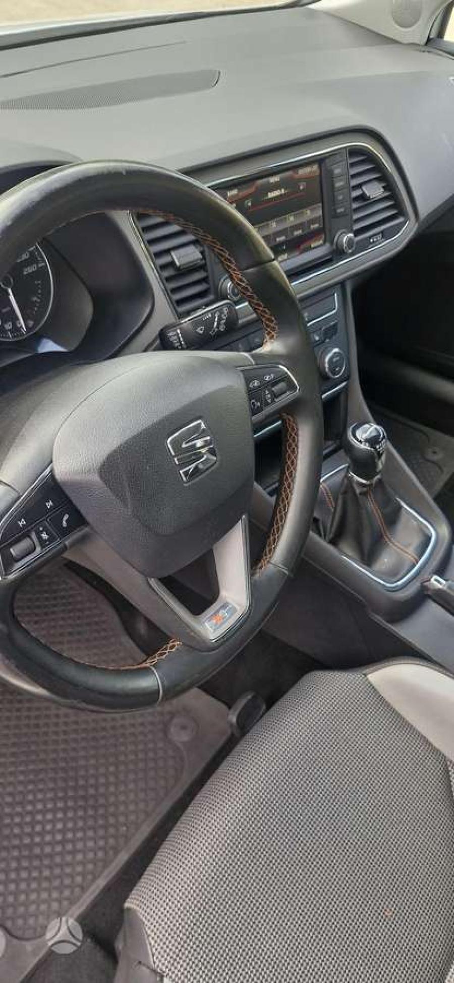 Balts SEAT Leon 2015 Šauļi, ar dzinēja tilpumu 1.60 L un nobraukumu 241 tūkst. km par 7200 €, foto 14 vietnē AUTOMOTO.COM.LV