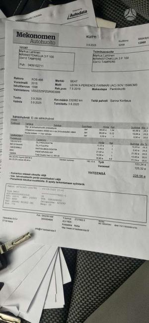 Balts SEAT Leon 2015 Šauļi, ar dzinēja tilpumu 1.60 L un nobraukumu 241 tūkst. km par 7200 €, foto 20 vietnē AUTOMOTO.COM.LV