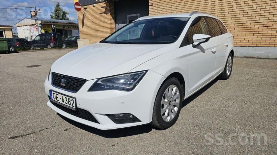 White SEAT Leon 2016 in Limbazi, with an engine capacity of 1.60 L and mileage of 271 thousand km for 6950 €, photo 1 on AUTOMOTO.COM.LV