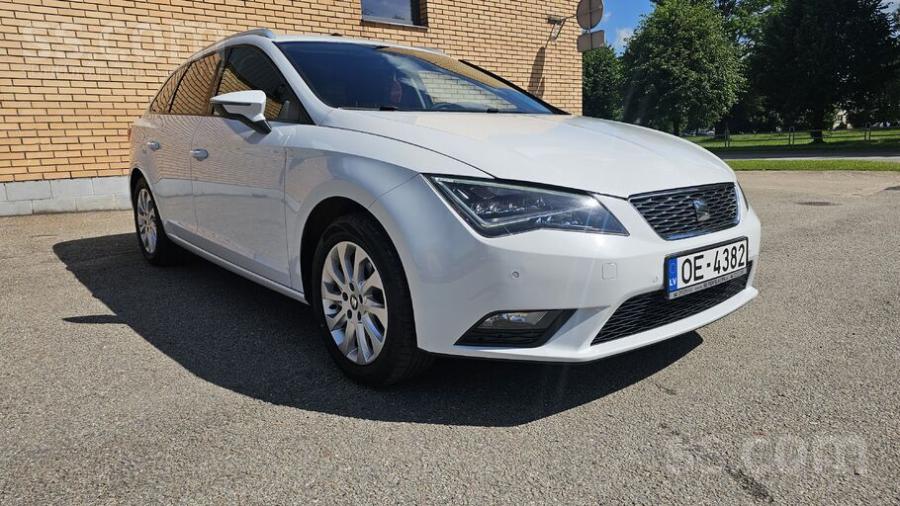White SEAT Leon 2016 in Limbazi, with an engine capacity of 1.60 L and mileage of 271 thousand km for 6950 €, photo 3 on AUTOMOTO.COM.LV