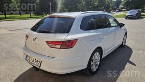 White SEAT Leon 2016 in Limbazi, with an engine capacity of 1.60 L and mileage of 271 thousand km for 6950 €, photo 5 on AUTOMOTO.COM.LV