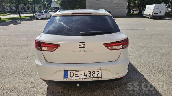 White SEAT Leon 2016 in Limbazi, with an engine capacity of 1.60 L and mileage of 271 thousand km for 6950 €, photo 6 on AUTOMOTO.COM.LV