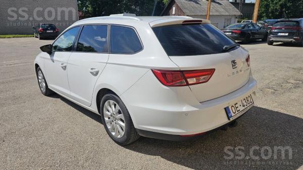 White SEAT Leon 2016 in Limbazi, with an engine capacity of 1.60 L and mileage of 271 thousand km for 6950 €, photo 7 on AUTOMOTO.COM.LV