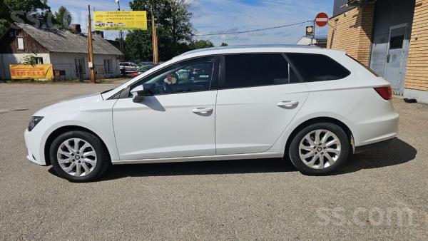 White SEAT Leon 2016 in Limbazi, with an engine capacity of 1.60 L and mileage of 271 thousand km for 6950 €, photo 8 on AUTOMOTO.COM.LV
