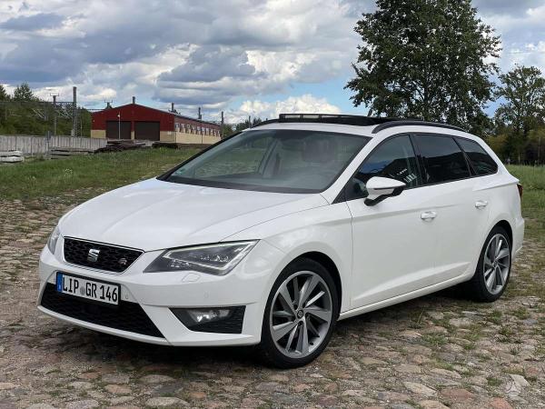 White SEAT Leon 2016 in Vilnius, with an engine capacity of 1.97 L and mileage of 187 thousand km for 8200 €, photo 1 on AUTOMOTO.COM.LV