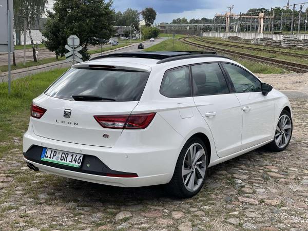 White SEAT Leon 2016 in Vilnius, with an engine capacity of 1.97 L and mileage of 187 thousand km for 8200 €, photo 6 on AUTOMOTO.COM.LV