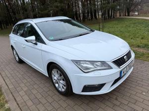 White SEAT Leon 2017 in Utena, with an engine capacity of 1.60 L and mileage of 218 thousand km for 6950 €, photo  on AUTOMOTO.COM.LV