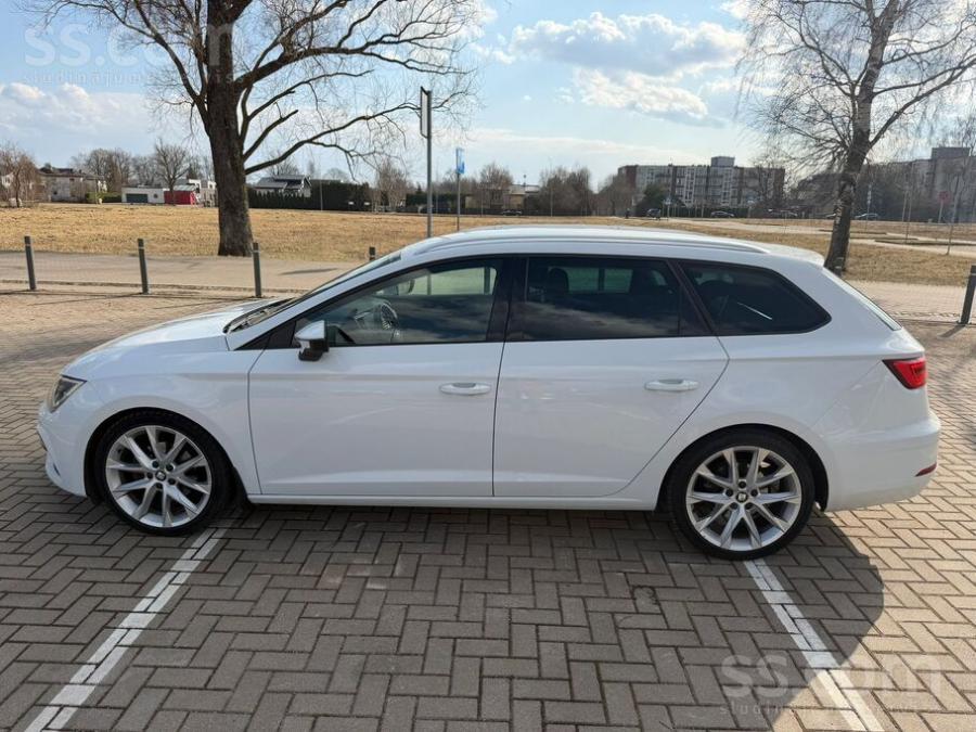White SEAT Leon 2018 in Riga, with an engine capacity of 2.00 L and mileage of 172 thousand km for 8500 €, photo 1 on AUTOMOTO.COM.LV