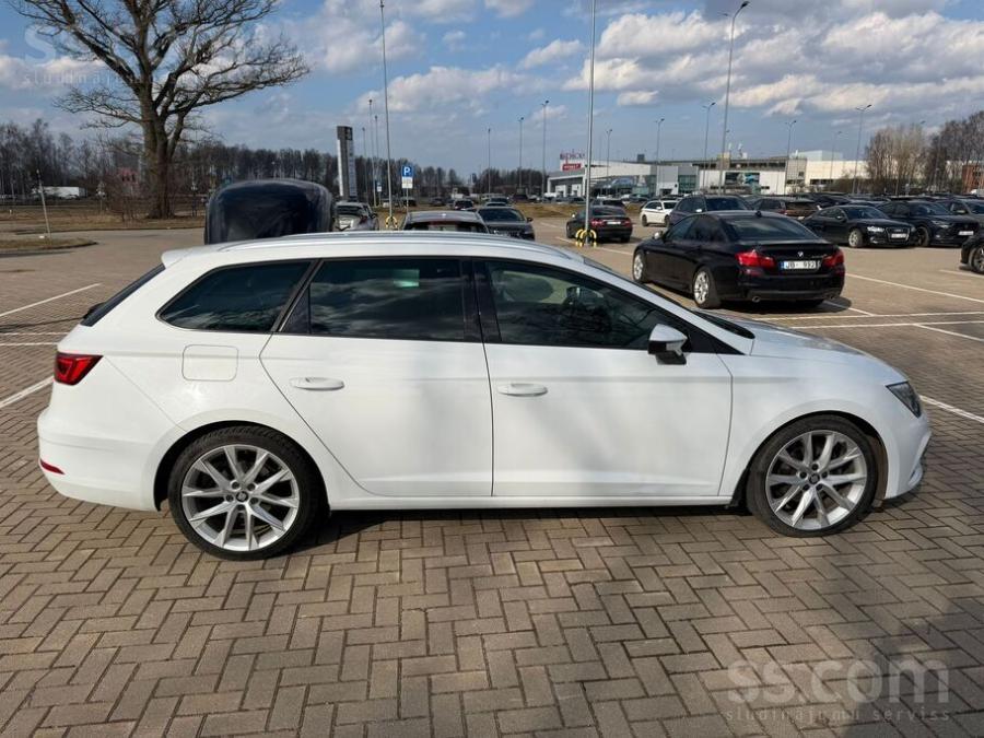White SEAT Leon 2018 in Riga, with an engine capacity of 2.00 L and mileage of 172 thousand km for 8500 €, photo 3 on AUTOMOTO.COM.LV