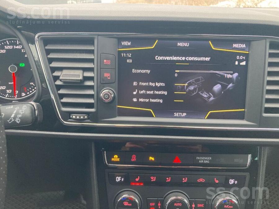 Balts SEAT Leon 2018 Rīga, ar dzinēja tilpumu 2.00 L un nobraukumu 132 tūkst. km par 17250 €, foto 21 vietnē AUTOMOTO.COM.LV