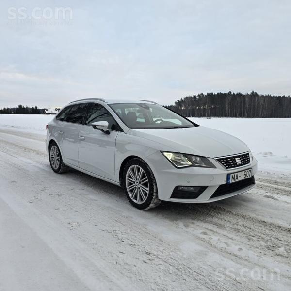 White SEAT Leon 2019 in Riga, with an engine capacity of 1.50 L and mileage of 251 thousand km for 9981 €, photo 2 on AUTOMOTO.COM.LV