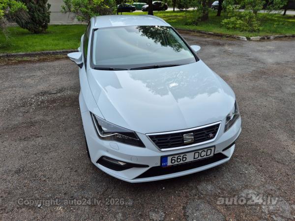 White SEAT Leon 2019 in Tallinn, with an engine capacity of 2.00 L and mileage of 40 thousand km for 16000 €, photo 4 on AUTOMOTO.COM.LV