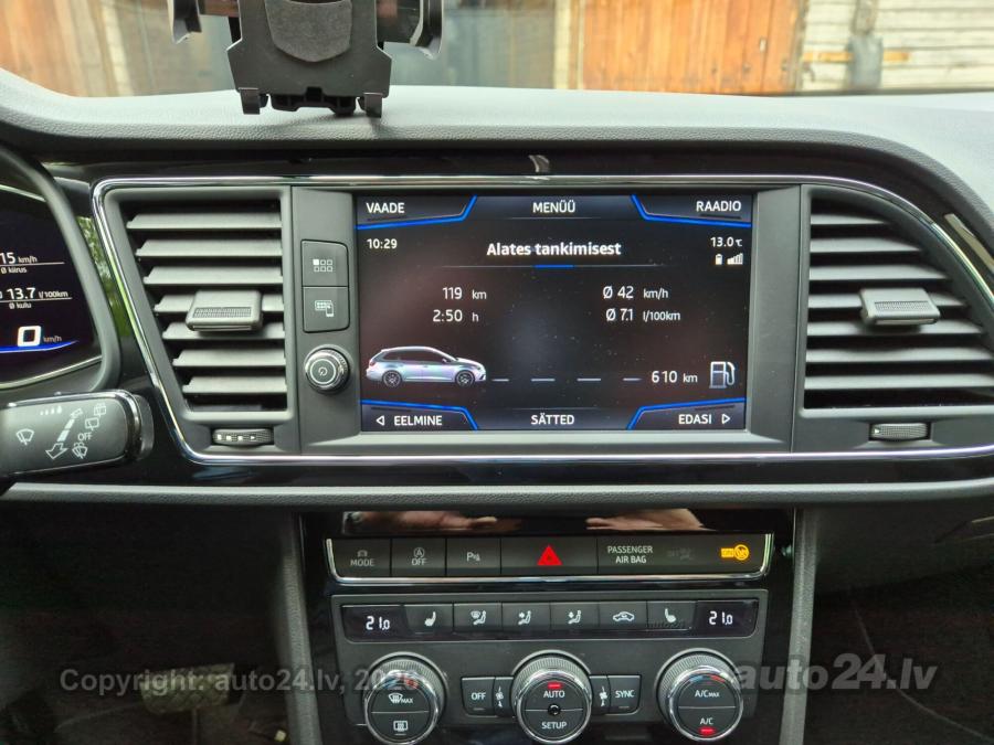 Белый Сеат Леон 2019 в Таллин, объемом двигателя 2.00 л и пробегом 40 тыс. км за 16000 €, фото 10 на AUTOMOTO.COM.LV