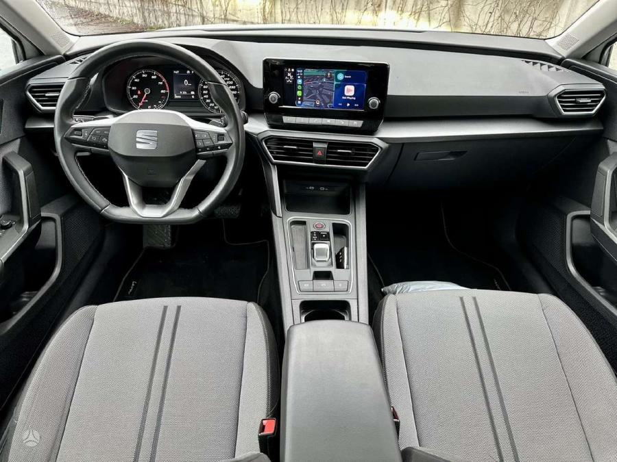 White SEAT Leon 2021 in Vilnius, with an engine capacity of 1.50 L and mileage of 96 thousand km for 13900 €, photo 8 on AUTOMOTO.COM.LV