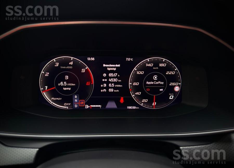 White SEAT Leon 2021 in Riga, with an engine capacity of 2.00 L and mileage of 118 thousand km for 13900 €, photo 23 on AUTOMOTO.COM.LV