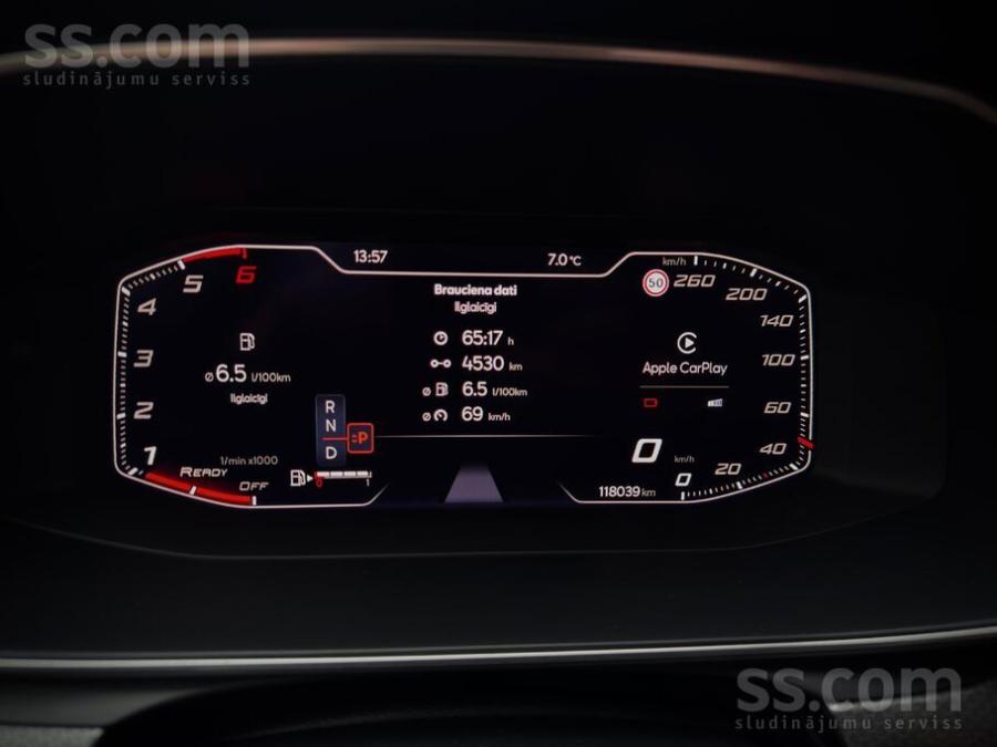 White SEAT Leon 2021 in Riga, with an engine capacity of 2.00 L and mileage of 118 thousand km for 13900 €, photo 24 on AUTOMOTO.COM.LV