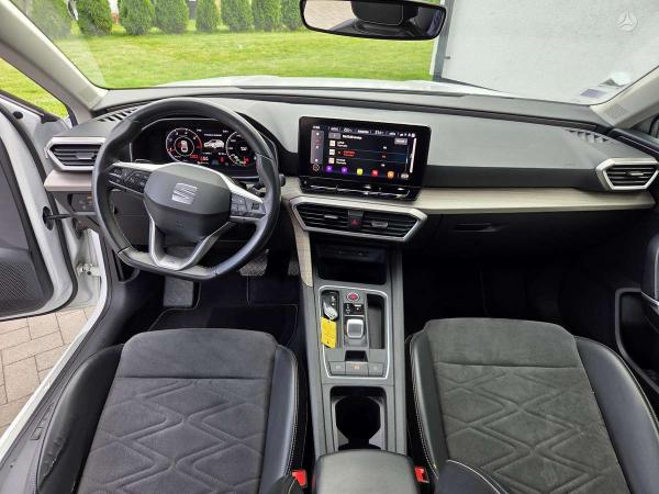 White SEAT Leon 2021 in Taurage, with an engine capacity of 2.00 L and mileage of 344 thousand km for 9300 €, photo 10 on AUTOMOTO.COM.LV
