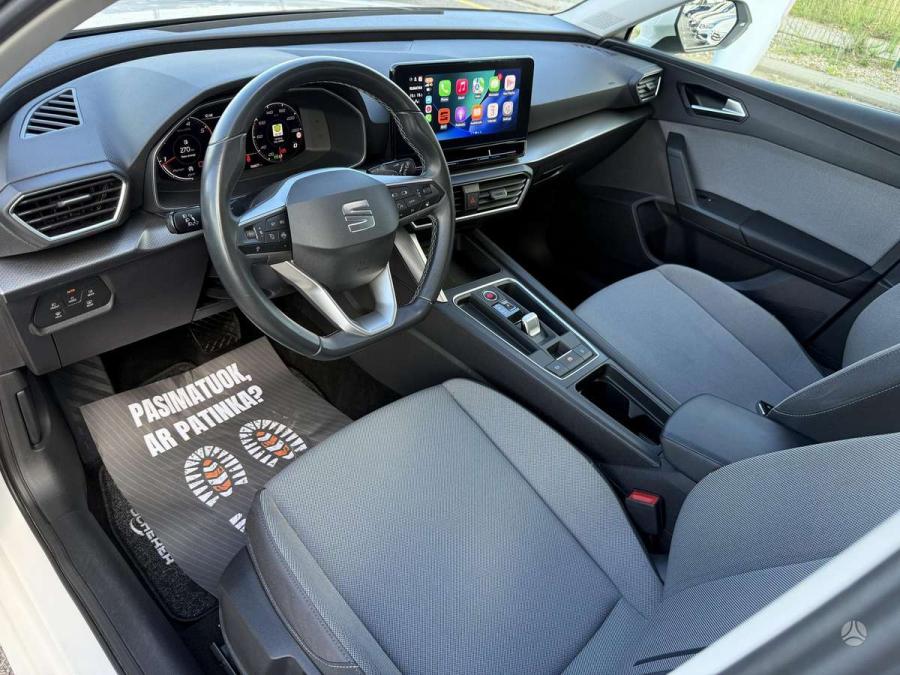 White SEAT Leon 2023 in Vilnius, with an engine capacity of 1.97 L and mileage of 160 thousand km for 15900 €, photo 11 on AUTOMOTO.COM.LV