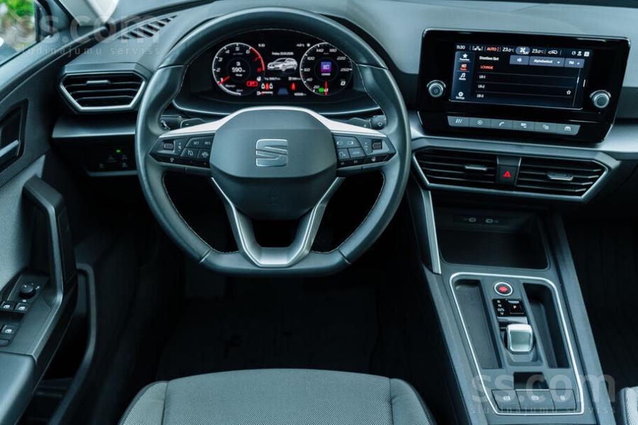 Balts SEAT Leon 2024 Rīga, ar dzinēja tilpumu 1.50 L un nobraukumu 47 tūkst. km par 19990 €, foto 17 vietnē AUTOMOTO.COM.LV