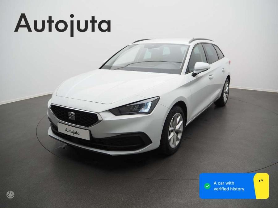 White SEAT Leon 2024 in Vilnius, with an engine capacity of 1.50 L and mileage of 50 thousand km for 20900 €, photo 1 on AUTOMOTO.COM.LV