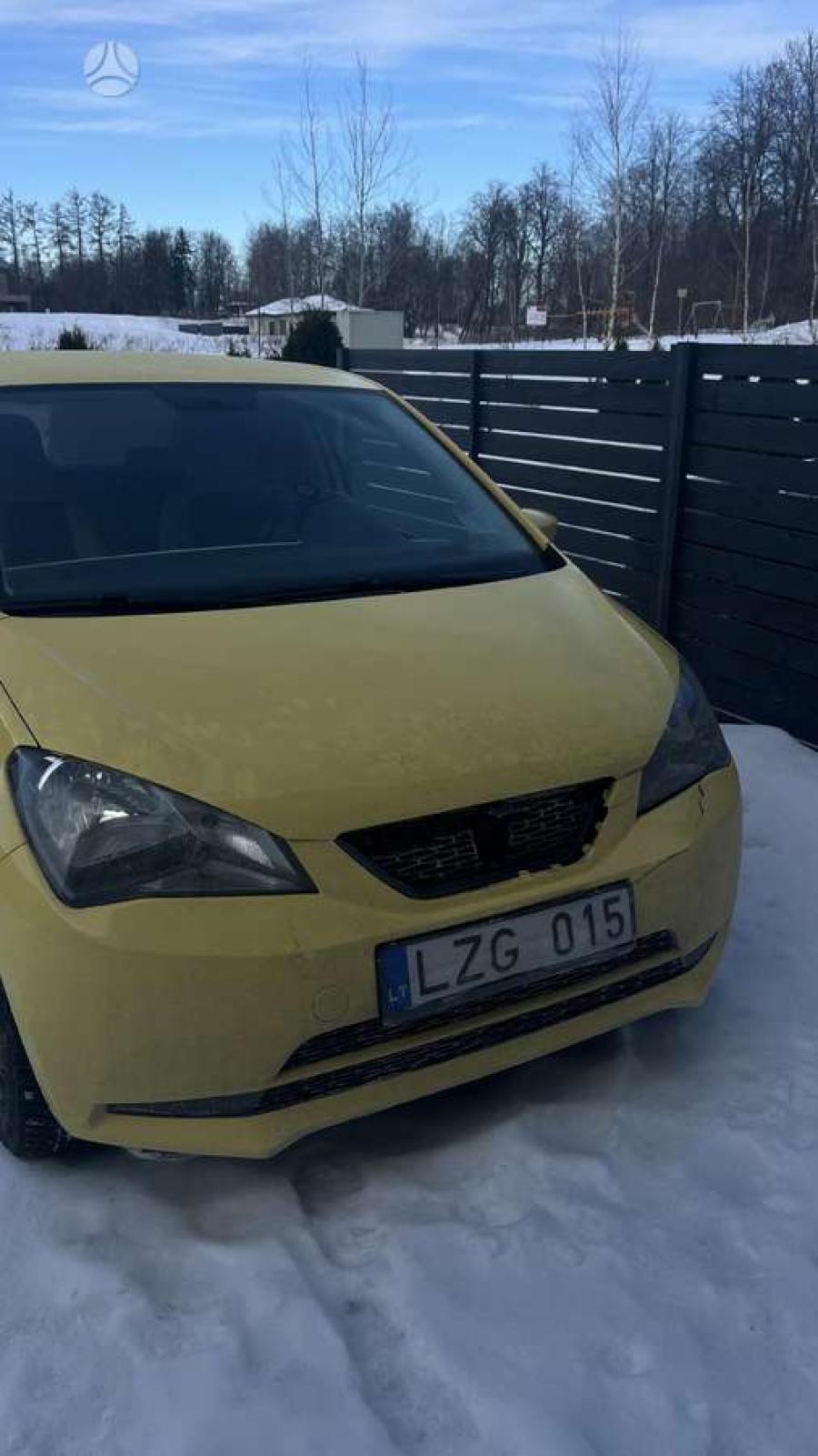 Dzeltens SEAT Mii 2013 Viļņa, ar dzinēja tilpumu 1.00 L un nobraukumu 131 tūkst. km par 1800 €, foto 1 vietnē AUTOMOTO.COM.LV