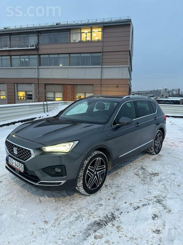 Black SEAT Tarraco 2019 in Riga, with an engine capacity of 1.50 L and mileage of 251 thousand km for 17400 €, photo 1 on AUTOMOTO.COM.LV