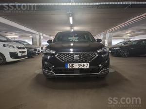 Black SEAT Tarraco 2019 in Riga, with an engine capacity of 2.00 L and mileage of 136 thousand km for 23000 €, photo  on AUTOMOTO.COM.LV