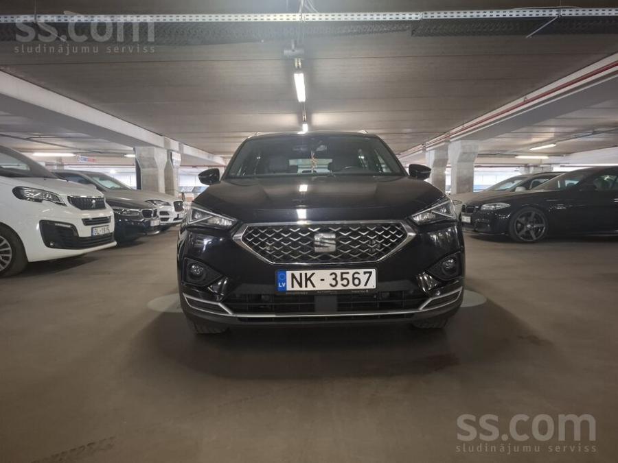 Black SEAT Tarraco 2019 in Riga, with an engine capacity of 2.00 L and mileage of 136 thousand km for 23000 €, photo 1 on AUTOMOTO.COM.LV