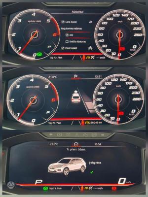 Black SEAT Tarraco 2019 in Jonava, with an engine capacity of 2.00 L and mileage of 258 thousand km for 16750 €, photo 21 on AUTOMOTO.COM.LV