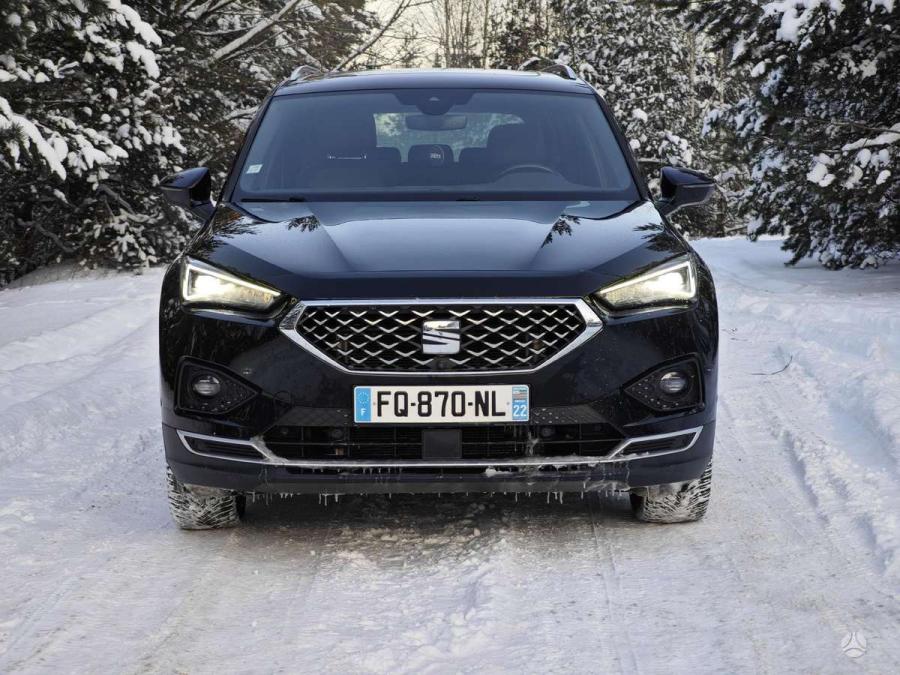 Black SEAT Tarraco 2020 in Vilnius, with an engine capacity of 1.97 L and mileage of 147 thousand km for 21900 €, photo 2 on AUTOMOTO.COM.LV