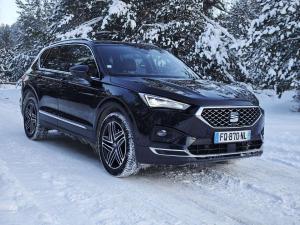 Black SEAT Tarraco 2020 in Vilnius, with an engine capacity of 1.97 L and mileage of 147 thousand km for 21900 €, photo 3 on AUTOMOTO.COM.LV