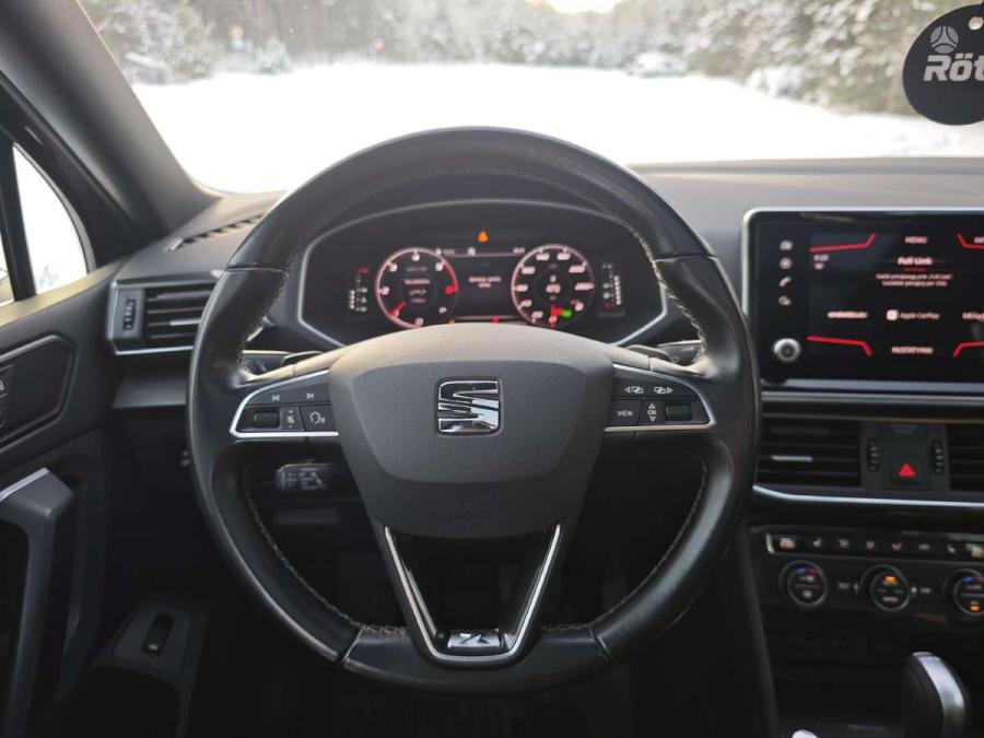 Black SEAT Tarraco 2020 in Vilnius, with an engine capacity of 1.97 L and mileage of 147 thousand km for 21900 €, photo 12 on AUTOMOTO.COM.LV