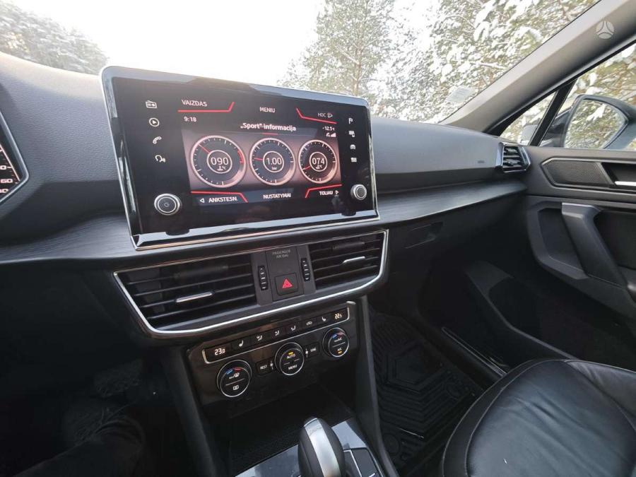 Black SEAT Tarraco 2020 in Vilnius, with an engine capacity of 1.97 L and mileage of 147 thousand km for 21900 €, photo 24 on AUTOMOTO.COM.LV