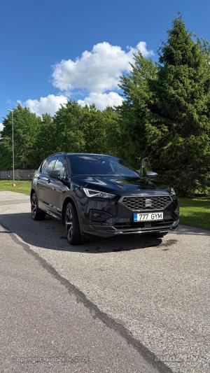 Black SEAT Tarraco 2021 in Narva, with an engine capacity of 2.00 L and mileage of 90 thousand km for 28000 €, photo  on AUTOMOTO.COM.LV