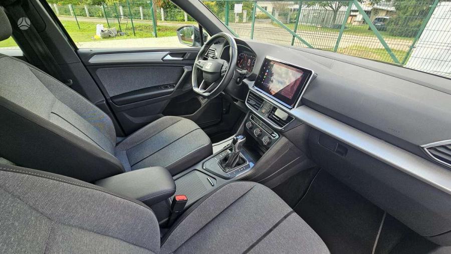 Black SEAT Tarraco 2021 in Prienai, with an engine capacity of 1.50 L and mileage of 227 thousand km for 17999 €, photo 17 on AUTOMOTO.COM.LV