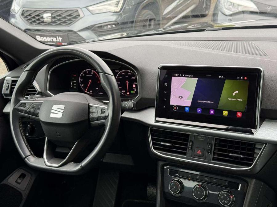 Black SEAT Tarraco 2021 in Vilnius, with an engine capacity of 1.50 L and mileage of 200 thousand km for 16990 €, photo 24 on AUTOMOTO.COM.LV