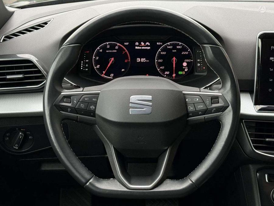 Black SEAT Tarraco 2021 in Vilnius, with an engine capacity of 1.50 L and mileage of 200 thousand km for 16990 €, photo 26 on AUTOMOTO.COM.LV