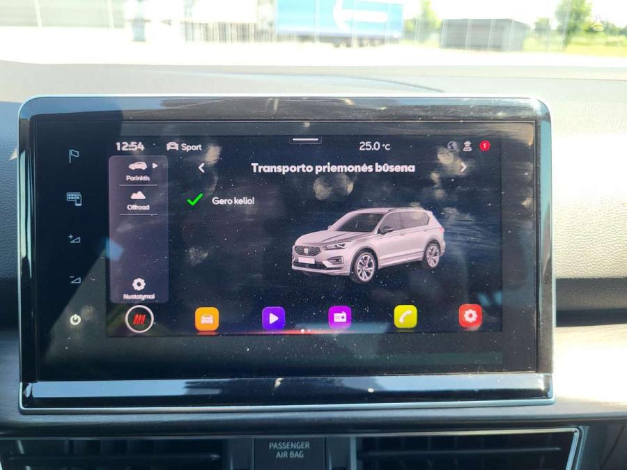 Melns SEAT Tarraco 2021 Panevēža, ar dzinēja tilpumu 1.97 L un nobraukumu 96 tūkst. km par 21500 €, foto 13 vietnē AUTOMOTO.COM.LV