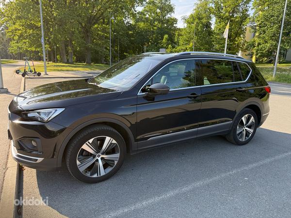 Black SEAT Tarraco 2022 in Tallinn, with an engine capacity of 2.00 L and mileage of 56 thousand km for 34000 €, photo 1 on AUTOMOTO.COM.LV